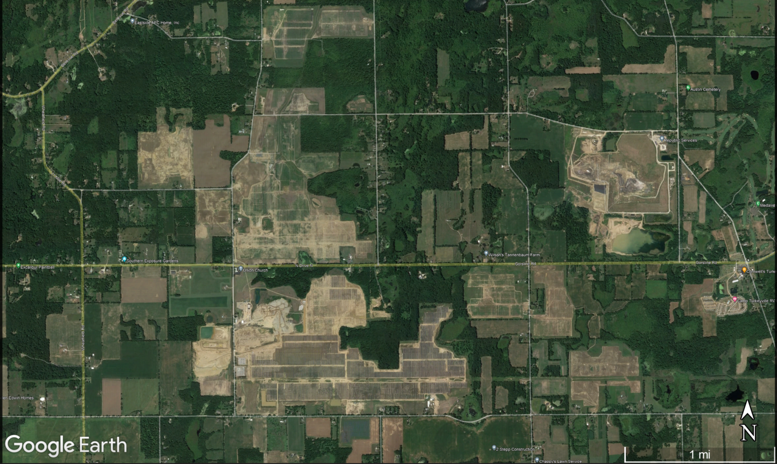 Calhoun Solar Project on Google Earth